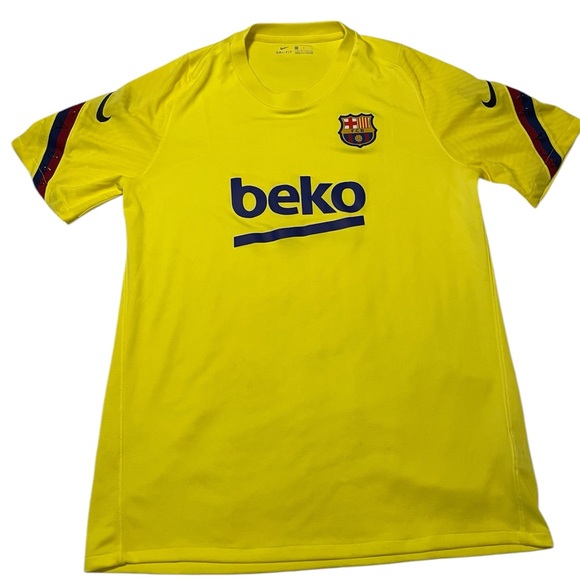 Nike | Shirts | Yellow Fc Barcelona Beko Training Top | Poshmark